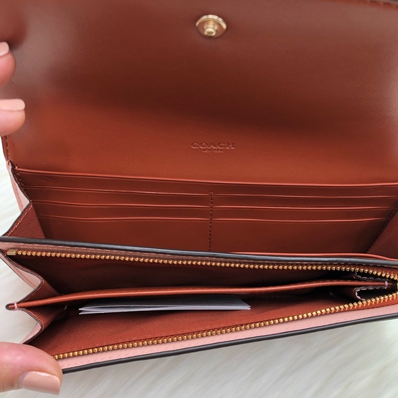 Coach | Bags | Coach Logo Slim Envelope Wallet | Poshmark